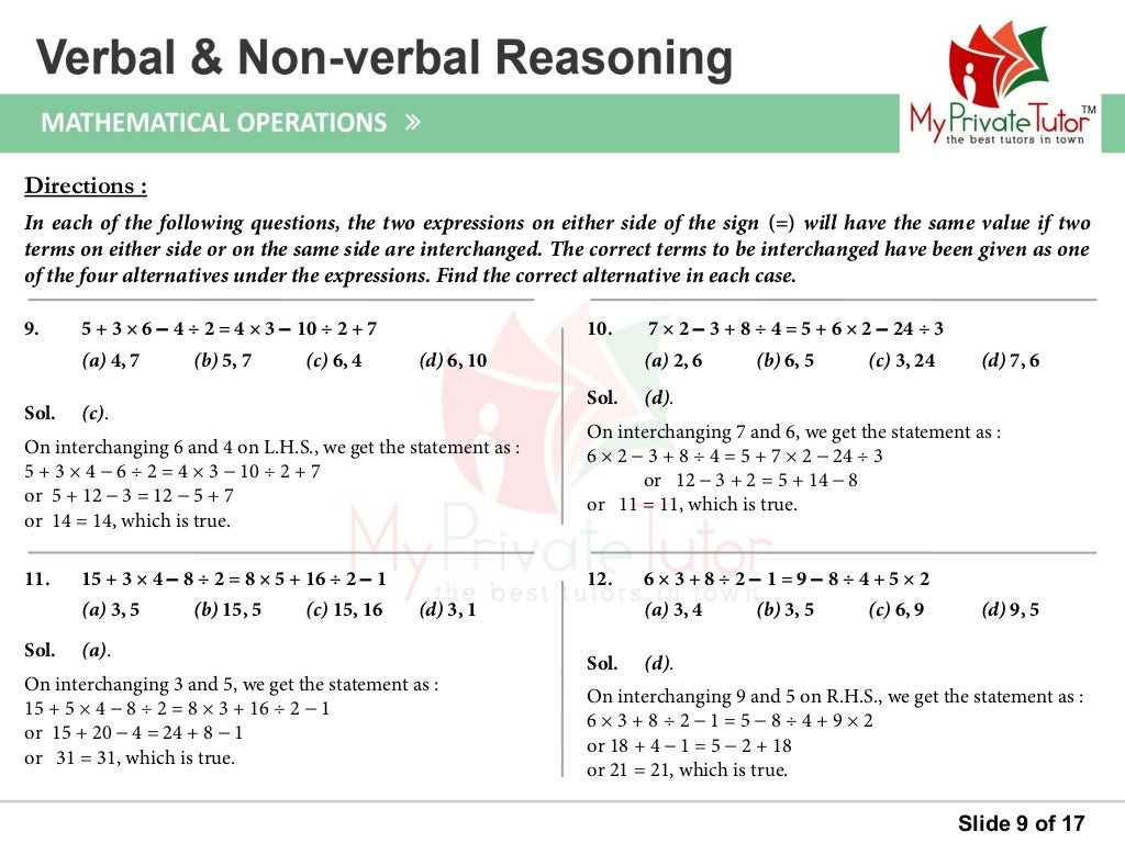 Mathematical Operations Reasoning Questions mathematical-operations-reasoning-questions