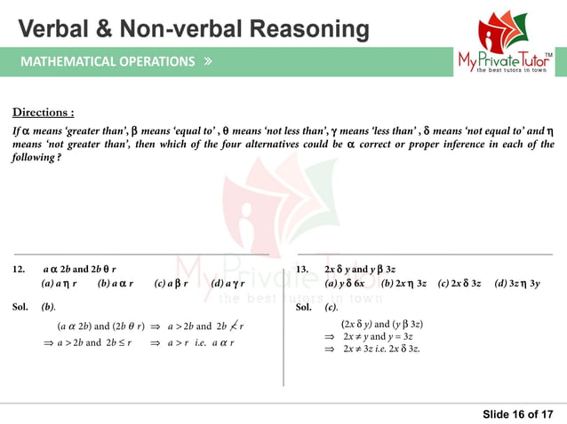 Study Material for competitive exams - Verbal & Non Verbal Reasoning ...