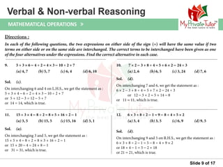 Study Material for competitive exams - Verbal & Non Verbal Reasoning ...