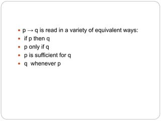 Mathematical prepositions implications | PPT
