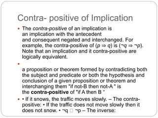 Mathematical prepositions implications | PPT
