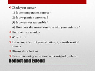 Mathematical problem solving | PPTX