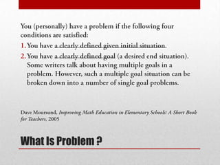 Mathematical problem solving | PPTX