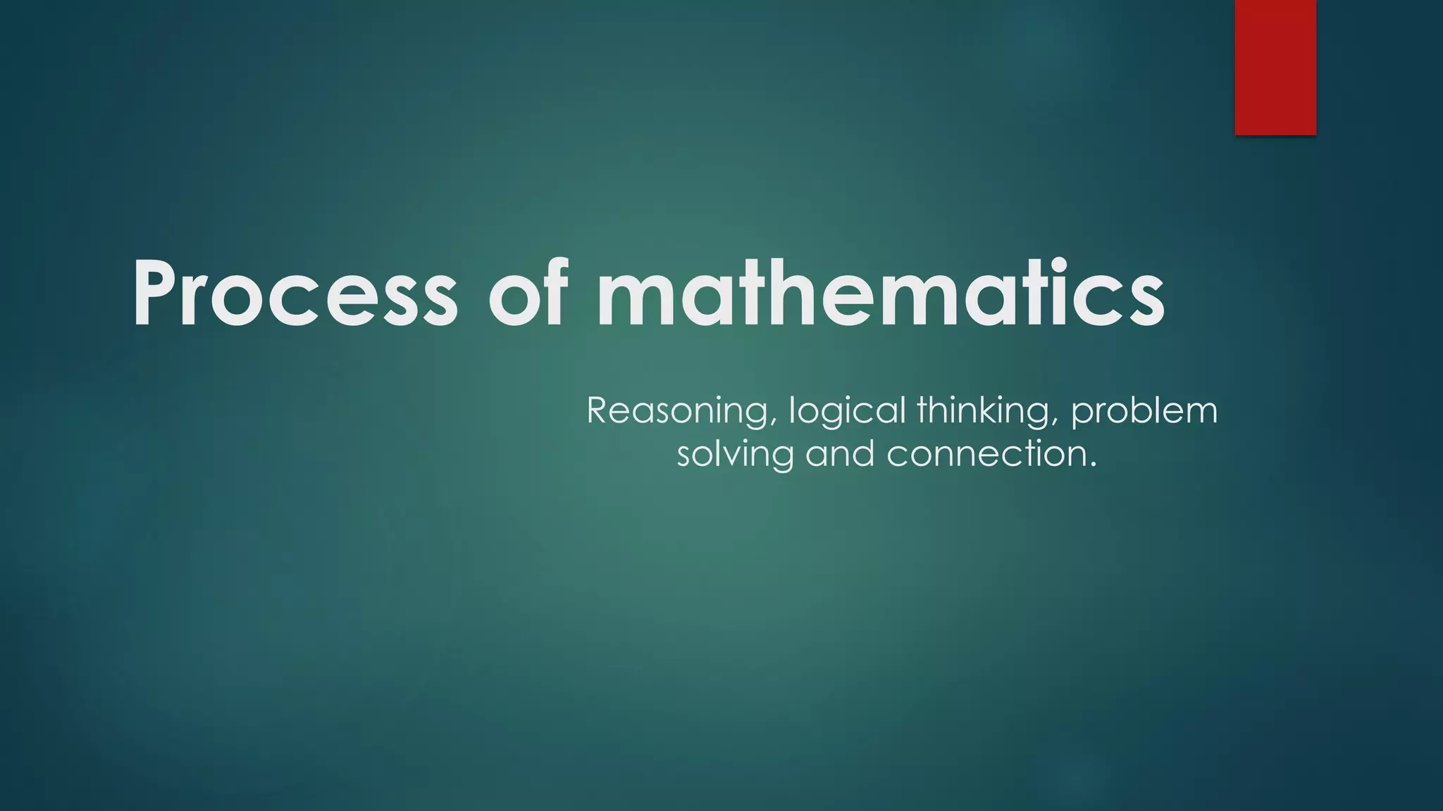 Mathematicalprocess | PDF