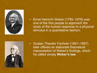 Mathematical psychology1- webner fechner law | PPT