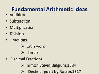 Mathematical skills | PPTX