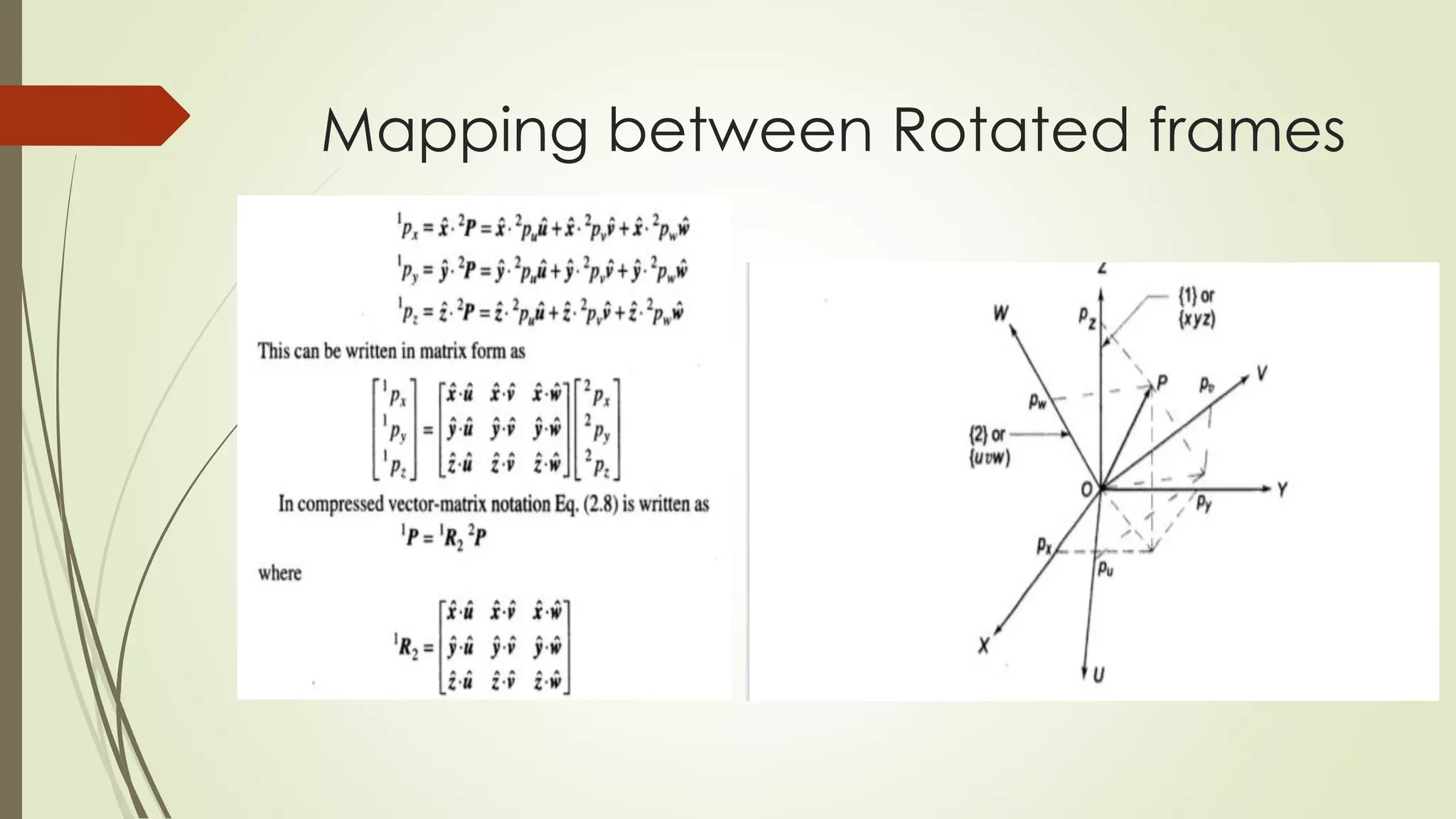Mathematical Structure of Kinematic Model | PPT