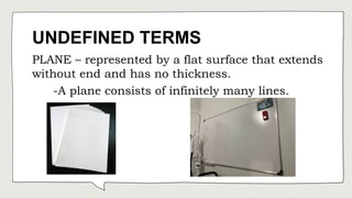 THE MATHEMATICAL SYSTEM (POINTS, LINES, AND PLANES) | PPTX