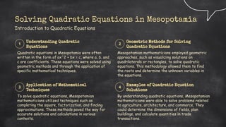 Mathematical Techniques in Mesopotamia_ Solving Quadratic Equations and ...