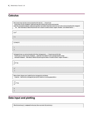 Mathematica tutorial 3 | PDF