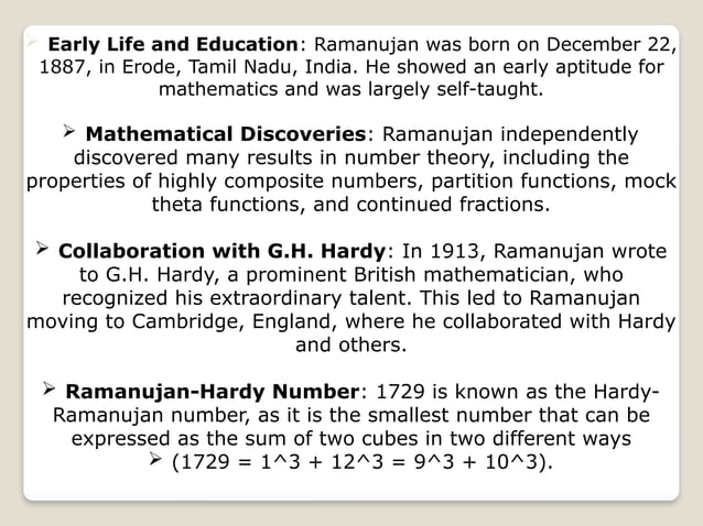 Mathematician Mathematics PPT Class 10 Art Integration Project | PPTX