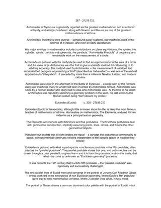 Mathematicians | PDF