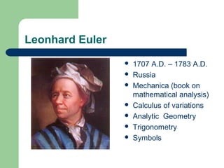 Mathematicians | PPT