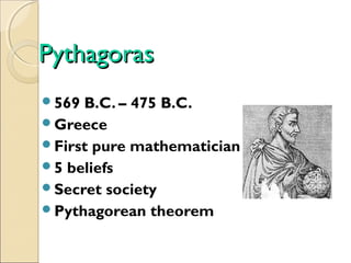 history of Mathematicians | PPT