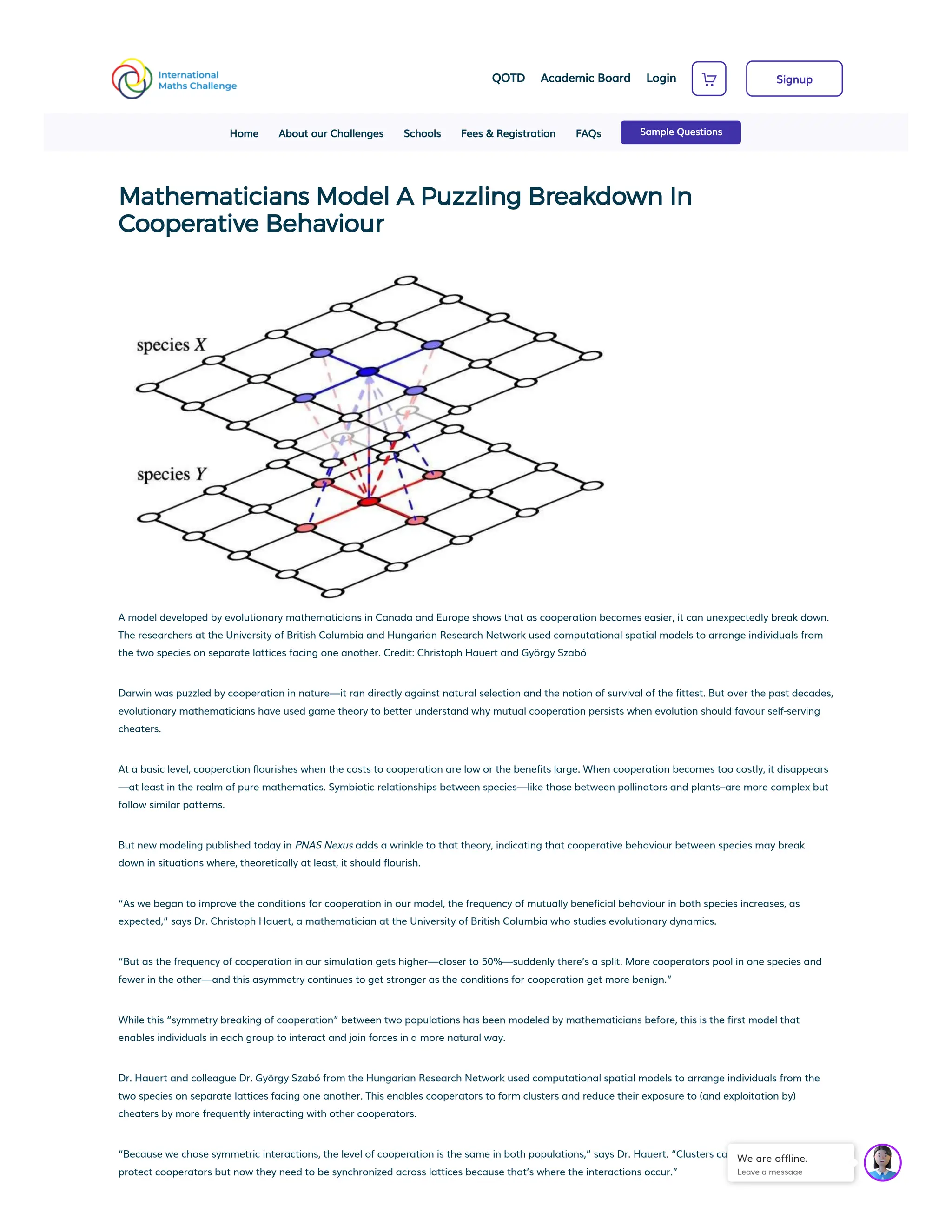 Mathematicians model a puzzling breakdown in cooperative behaviour.pdf