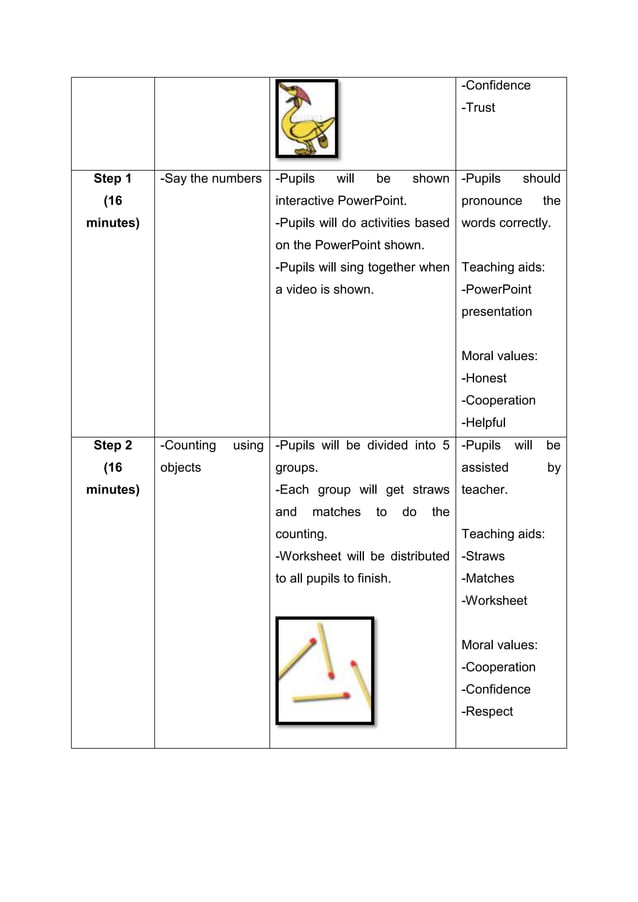 MATHEMATICS LESSON PLAN YR 2 - WHOLE NUMBER | DOCX | Education