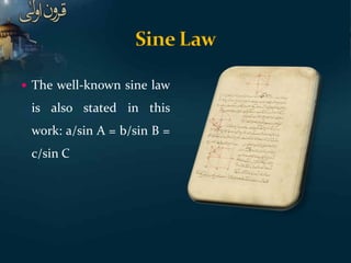 Islam Contributions To Math