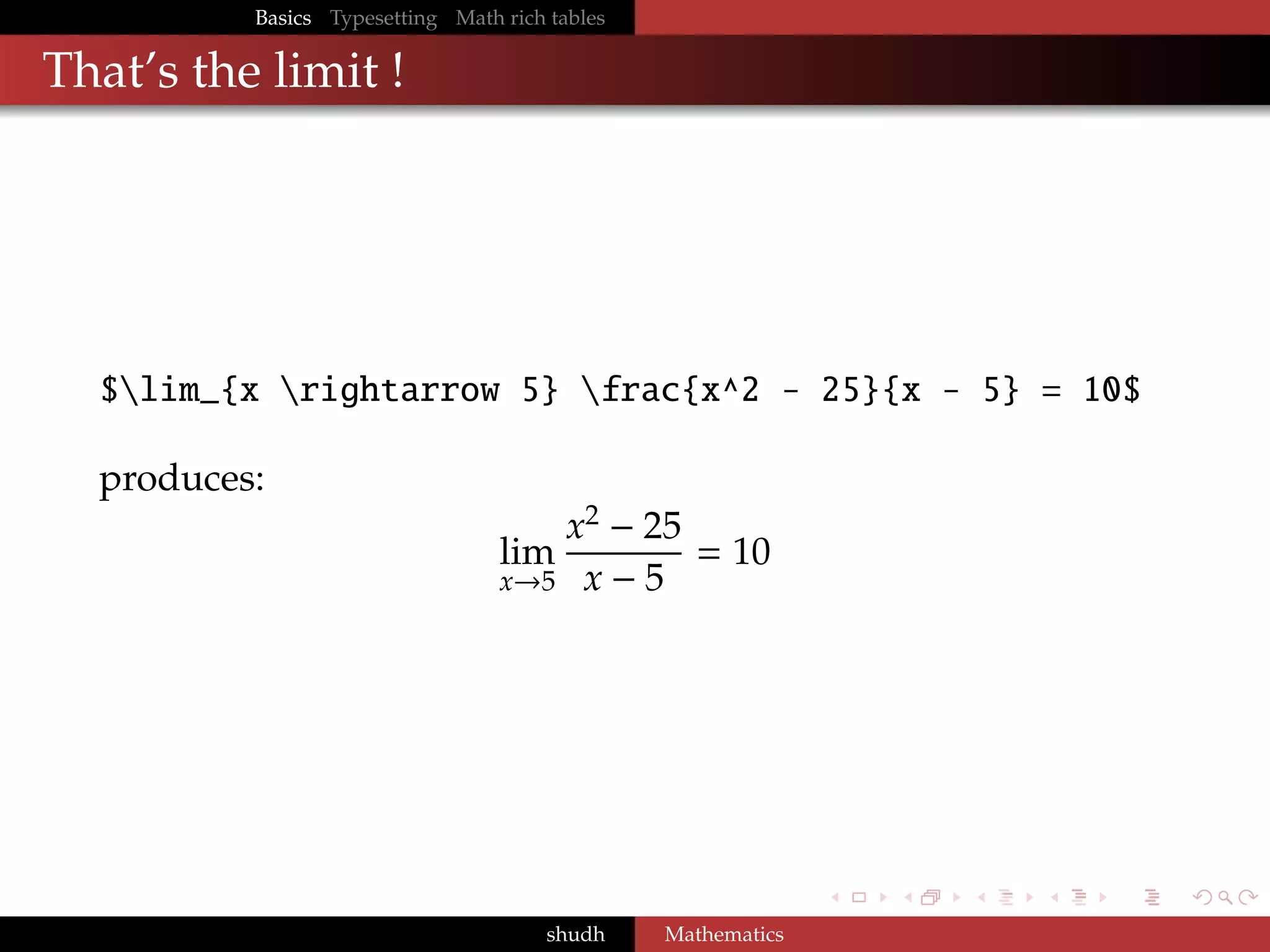 The LaTeX Workshop: Typesetting Mathematics with LaTeX | PDF
