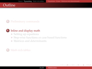 The Latex Workshop: Typesetting Mathematics With Latex | Ppt