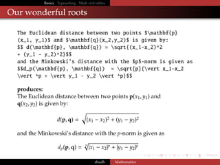 The LaTeX Workshop: Typesetting Mathematics with LaTeX | PDF