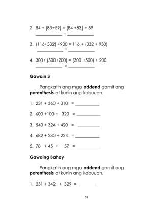 K TO 12 GRADE 2 LEARNING MATERIAL IN MATHEMATICS | PDF