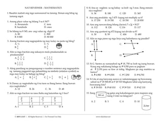 K to 12 Grade 3 LAPG MATHEMATICS Reviewer | PDF