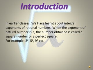 squares and square roots | PPTX