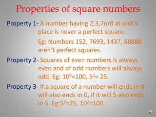 squares and square roots | PPTX