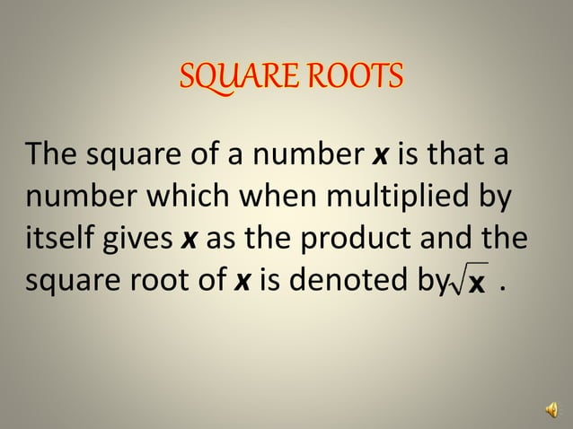 squares and square roots | PPTX