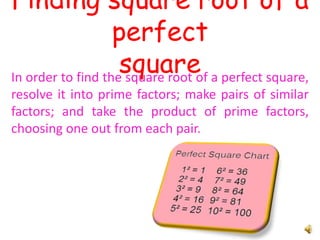 squares and square roots | PPTX