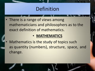 Mathematics | PPTX