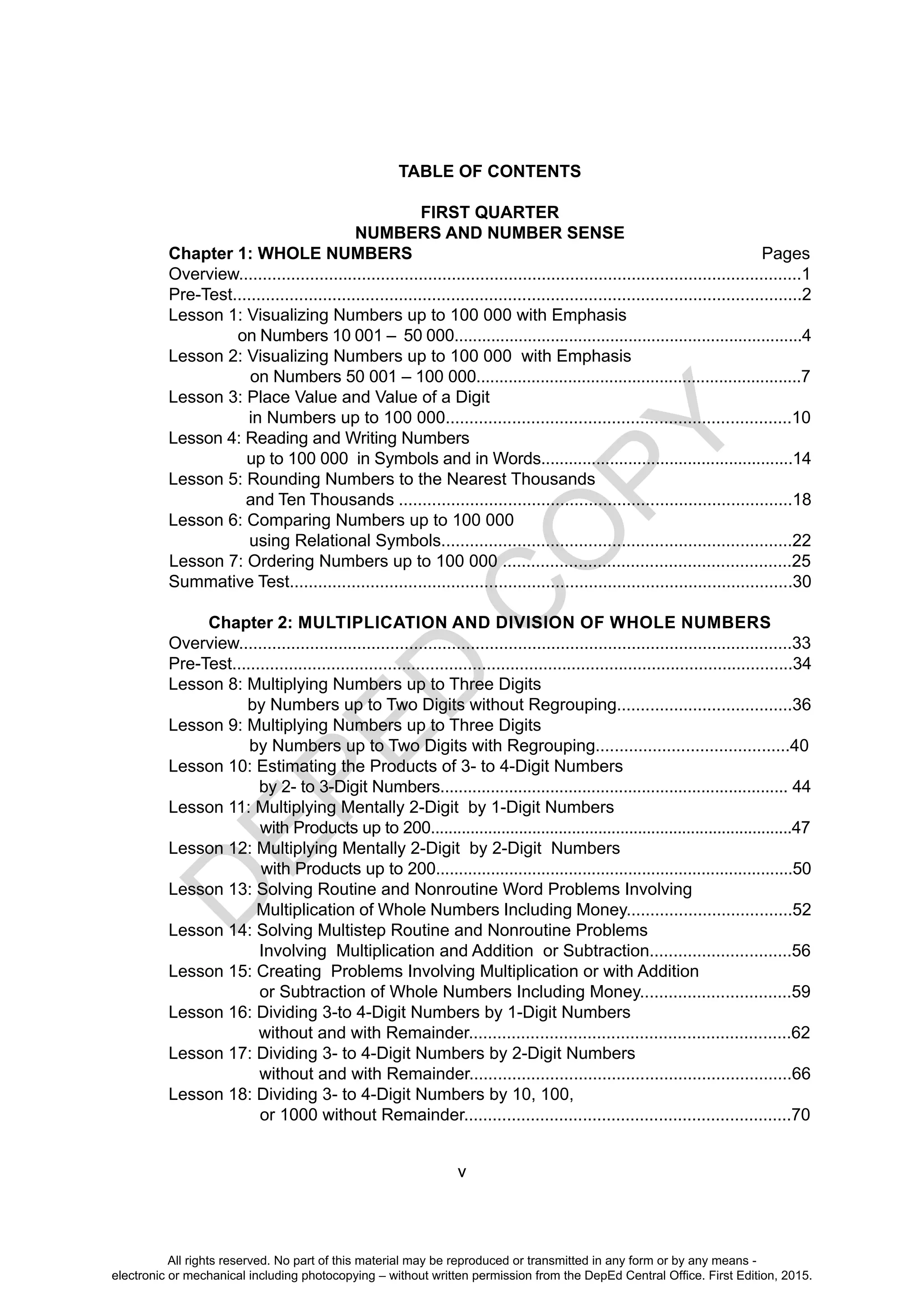 K TO 12 GRADE 4 TEACHER’S GUIDE IN MATHEMATICS (Q1-Q4) | PDF | Desktop ...