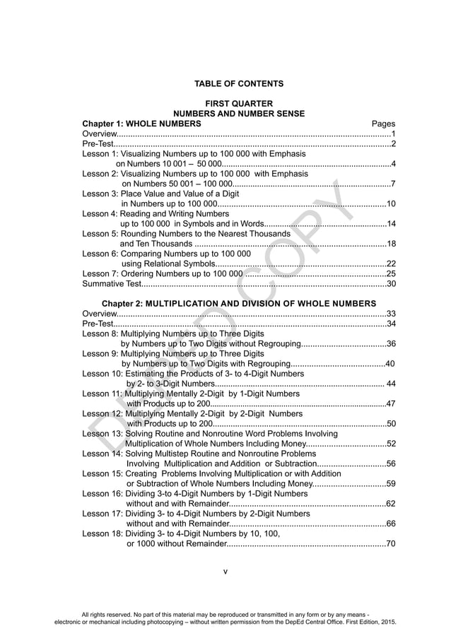 K TO 12 GRADE 4 TEACHER’S GUIDE IN MATHEMATICS (Q1-Q4) | PDF | Desktop ...