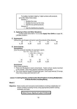 K TO 12 GRADE 4 TEACHER’S GUIDE IN MATHEMATICS (Q1-Q4) | PDF