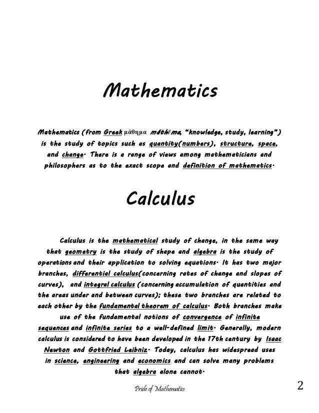 Mathematics
