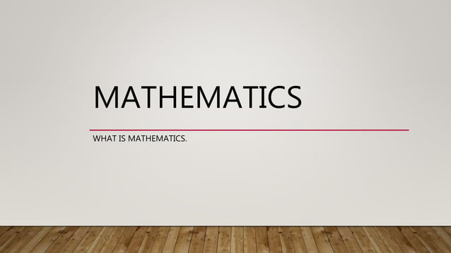 Mathematics | PPT