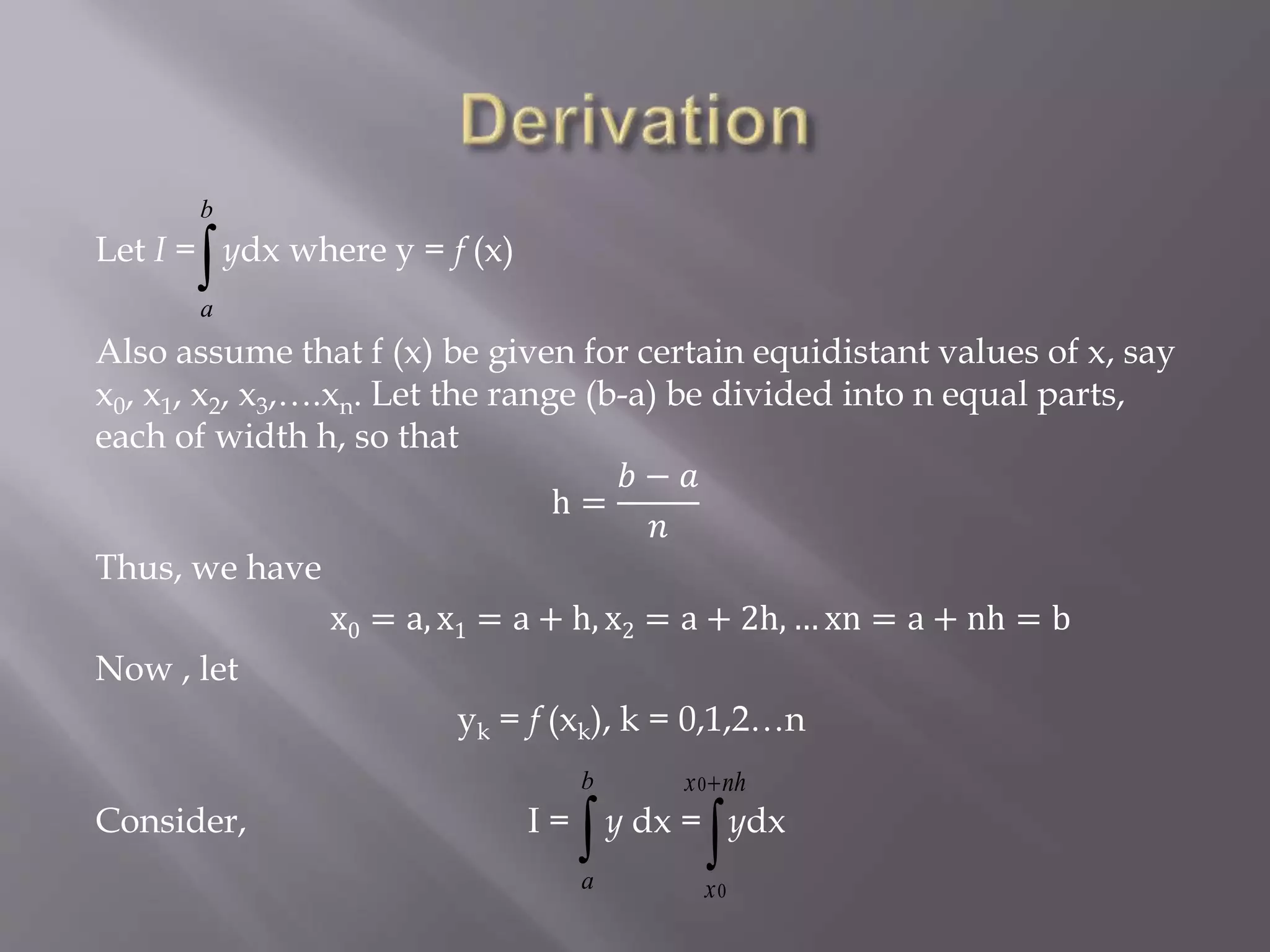 General Quadrature Equation | PPTX
