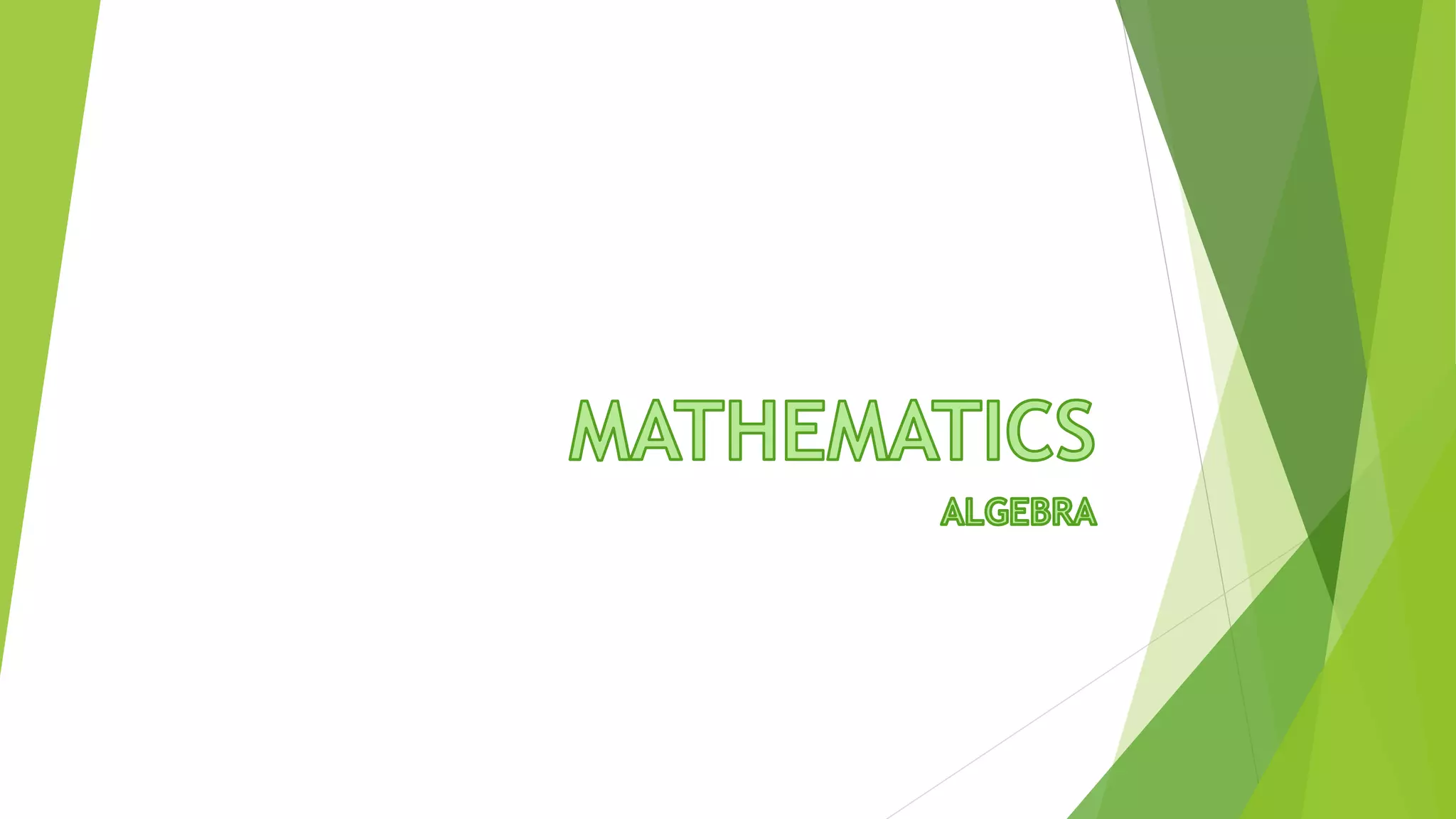 Multiplication of algebraic expressions | PPSX