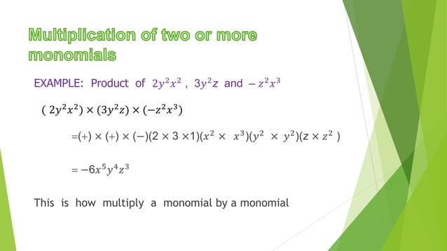 Multiplication of algebraic expressions | PPSX | Computing | Technology & Computing