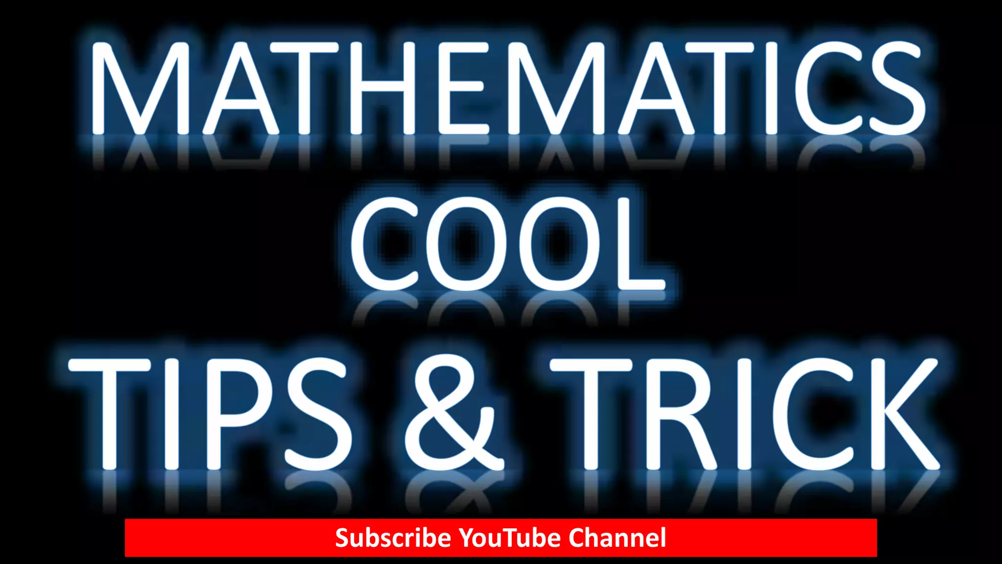 Mathematics TIPS AND TRICKS | PPT