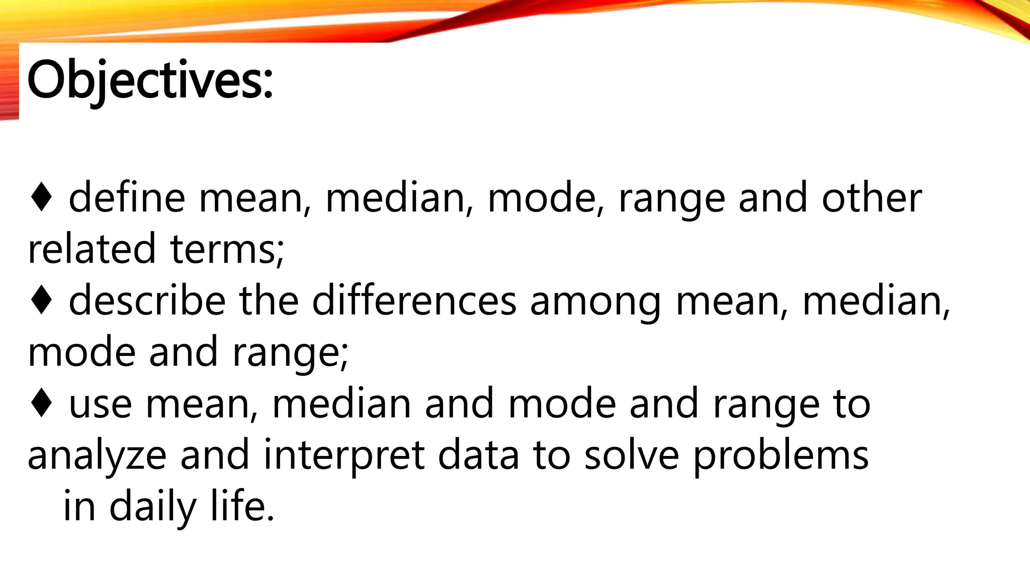 Mean, Median, Mode and Range Central Tendency.pptx
