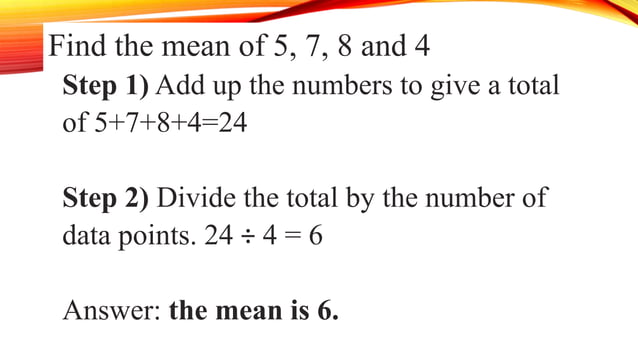Mean, Median, Mode and Range Central Tendency.pptx