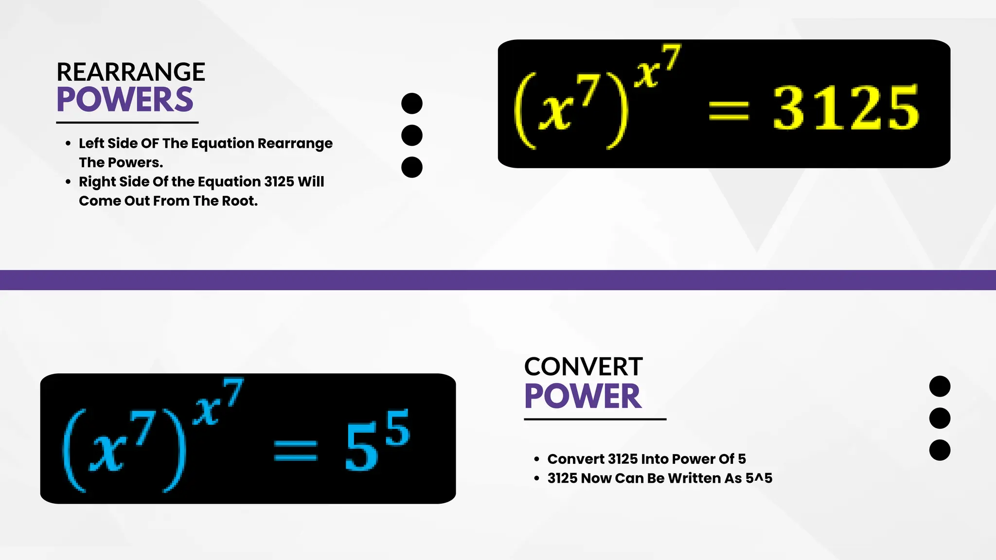 How To Solve A Multi Exponent Question | PPT