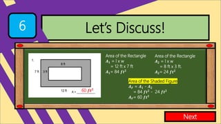Finding Area of a Composite Figure (Presentation) | PPTX