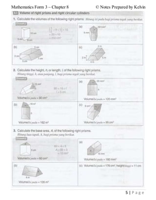 Mathematics form 3-chapter 8 Solid Geometry III © By Kelvin | DOCX