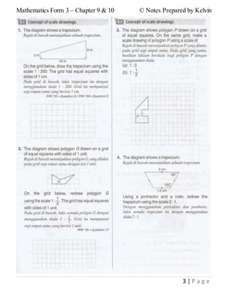 Mathematics form 3-chapter 9 & 10 Scale Drawing + Transformation II ...