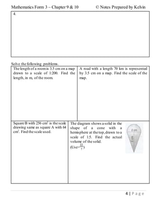 Mathematics form 3-chapter 9 & 10 Scale Drawing + Transformation II ...
