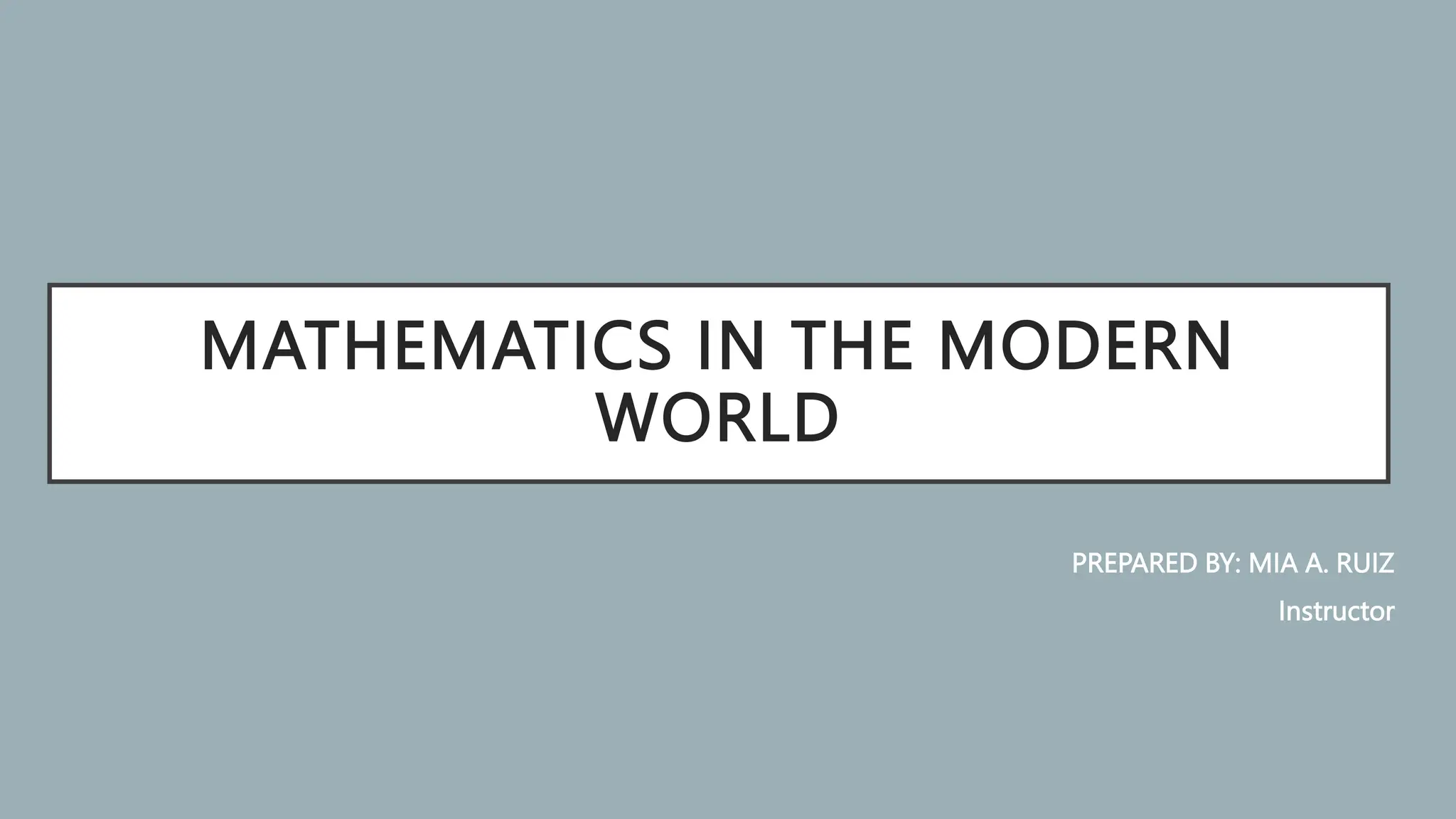 Mathematics-in-the-modern-world-2.power. | PPT