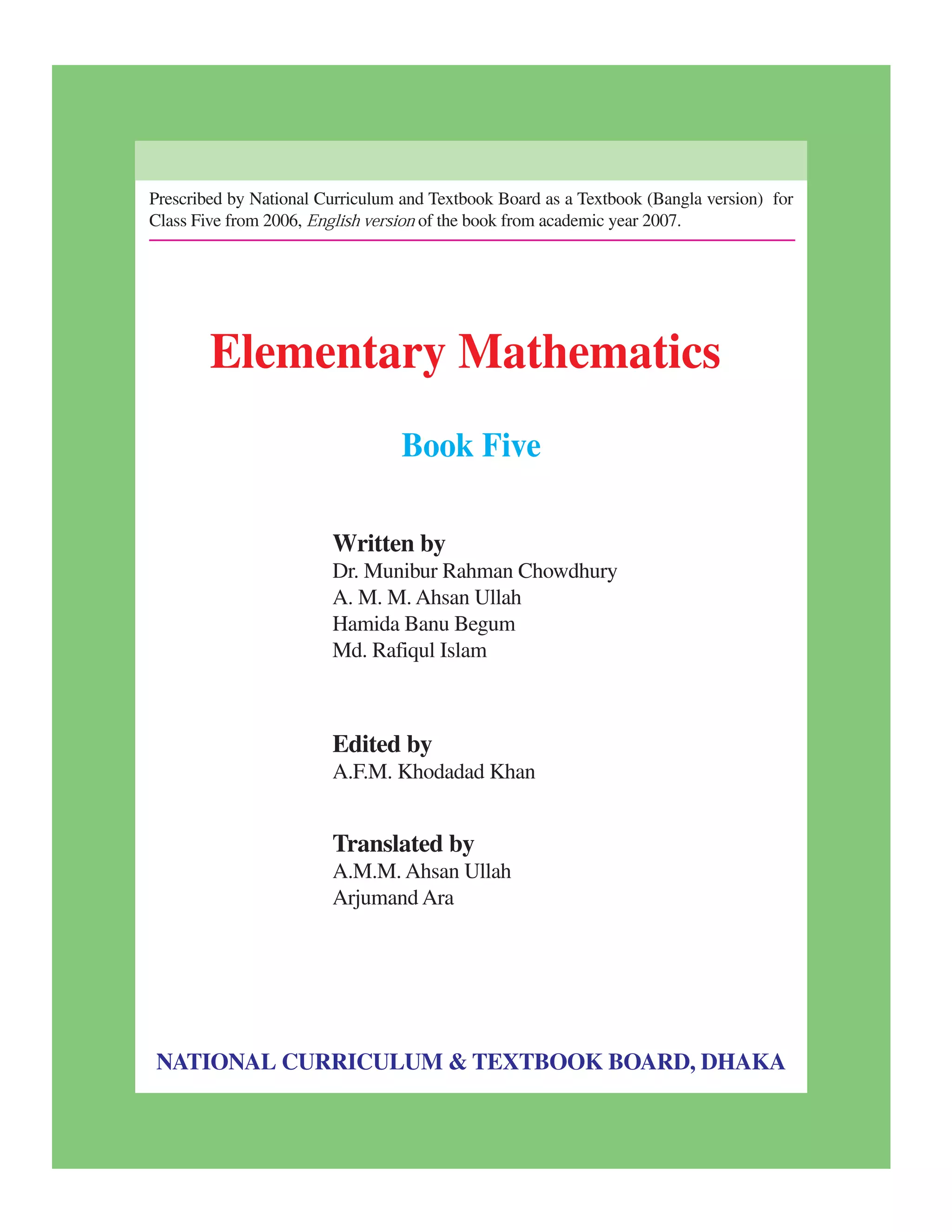 Mathematics mathematics elementary | PDF