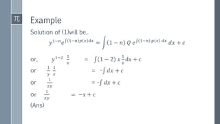 Differential Equation and Linear Differential Equation (Mathematics) | PPTX